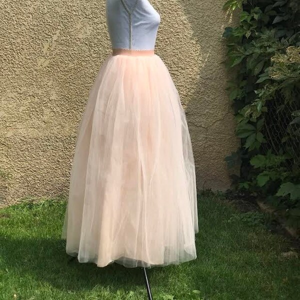 Peach Tulle Skirt - Etsy
