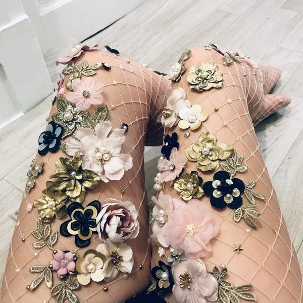 Rhinestone Fishnet - Etsy