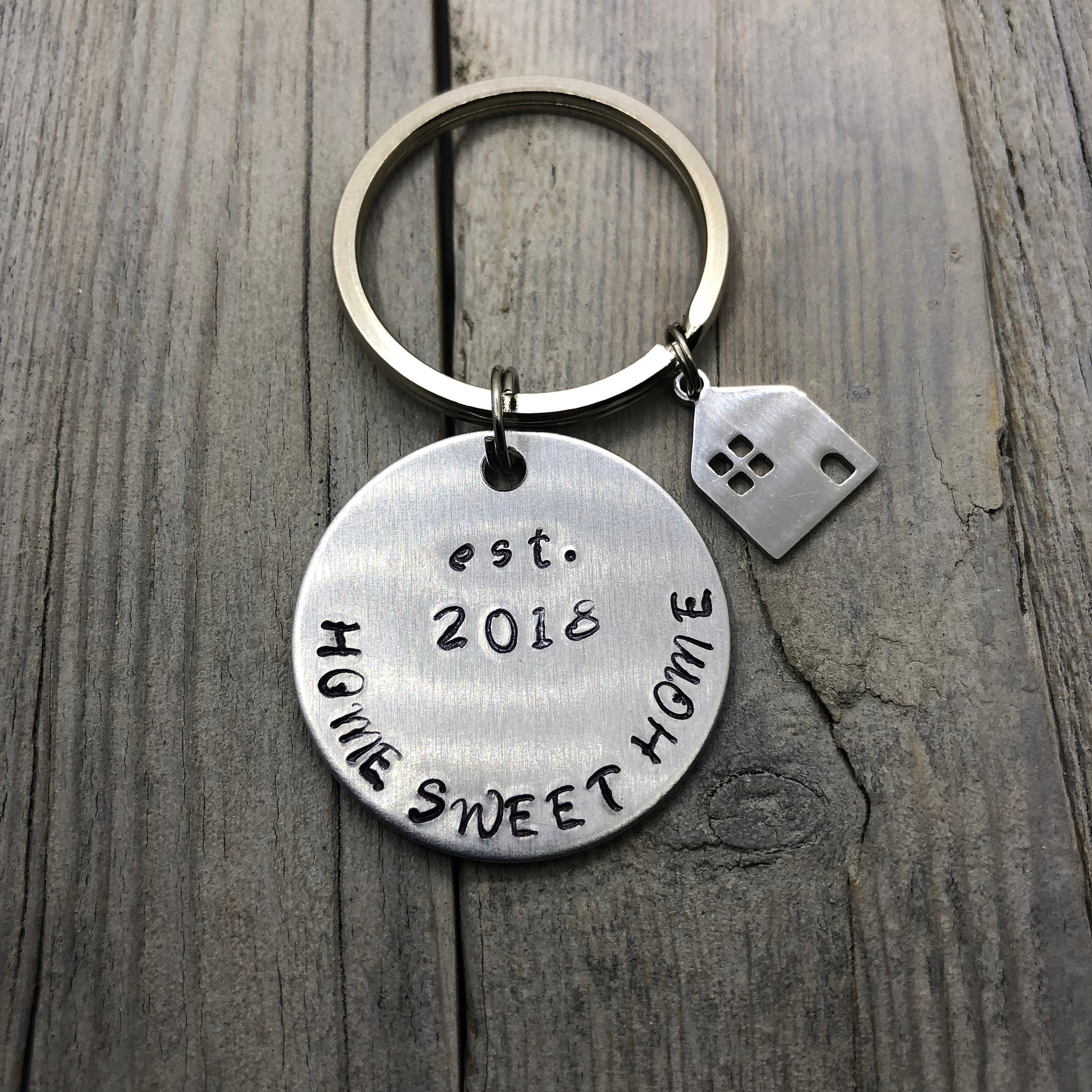Home Sweet Home Keychain New Homeowner Keychain New | Etsy