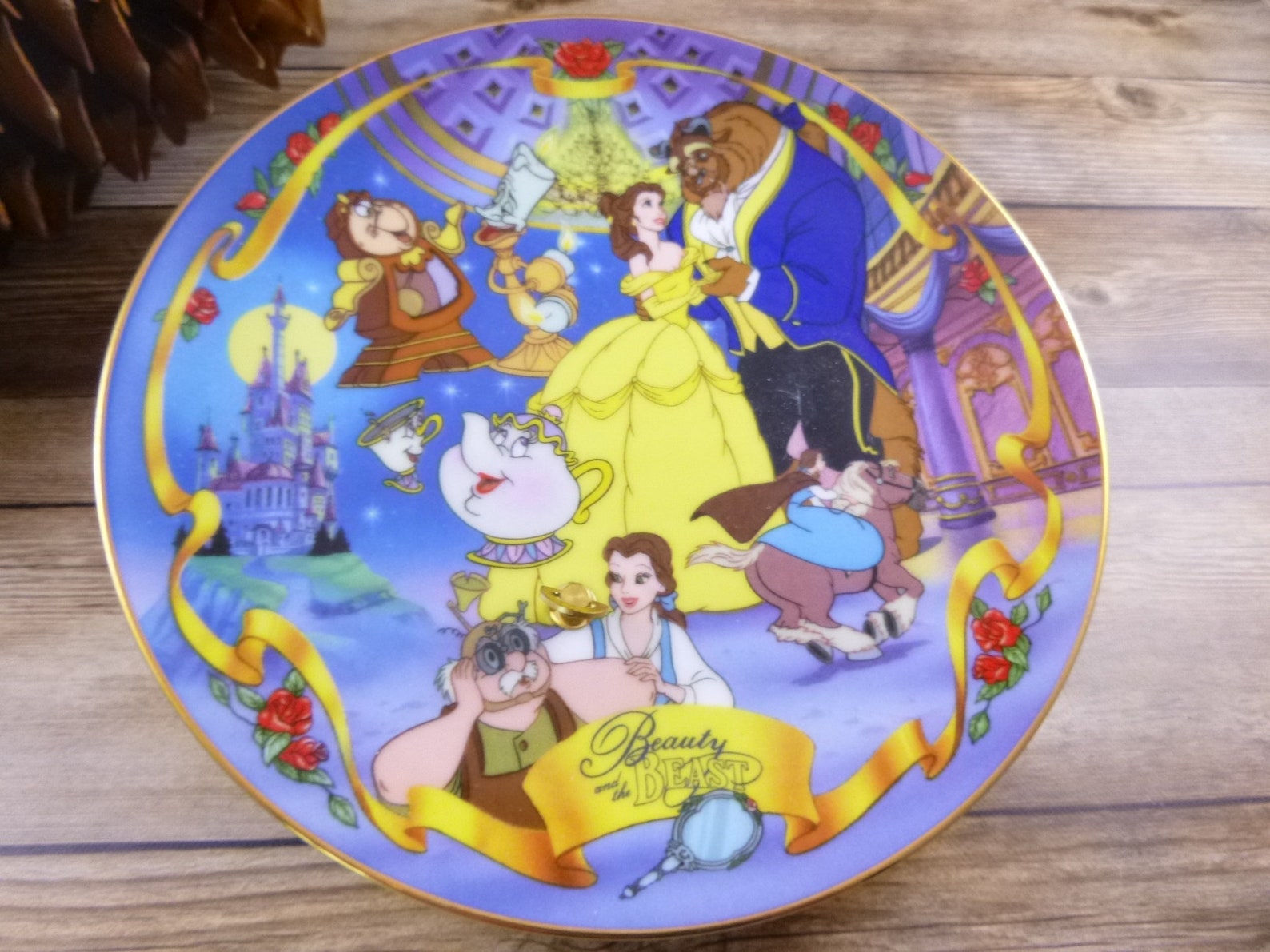 Beauty & the Beast Musical Plate Plays A Tale as Old as Time - Etsy