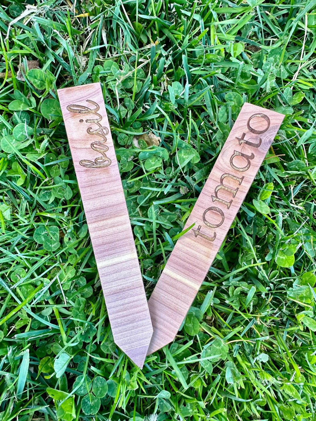 Eco-friendly Cedar Garden Stakes, Wooden Garden Stakes, Plant Stakes ...