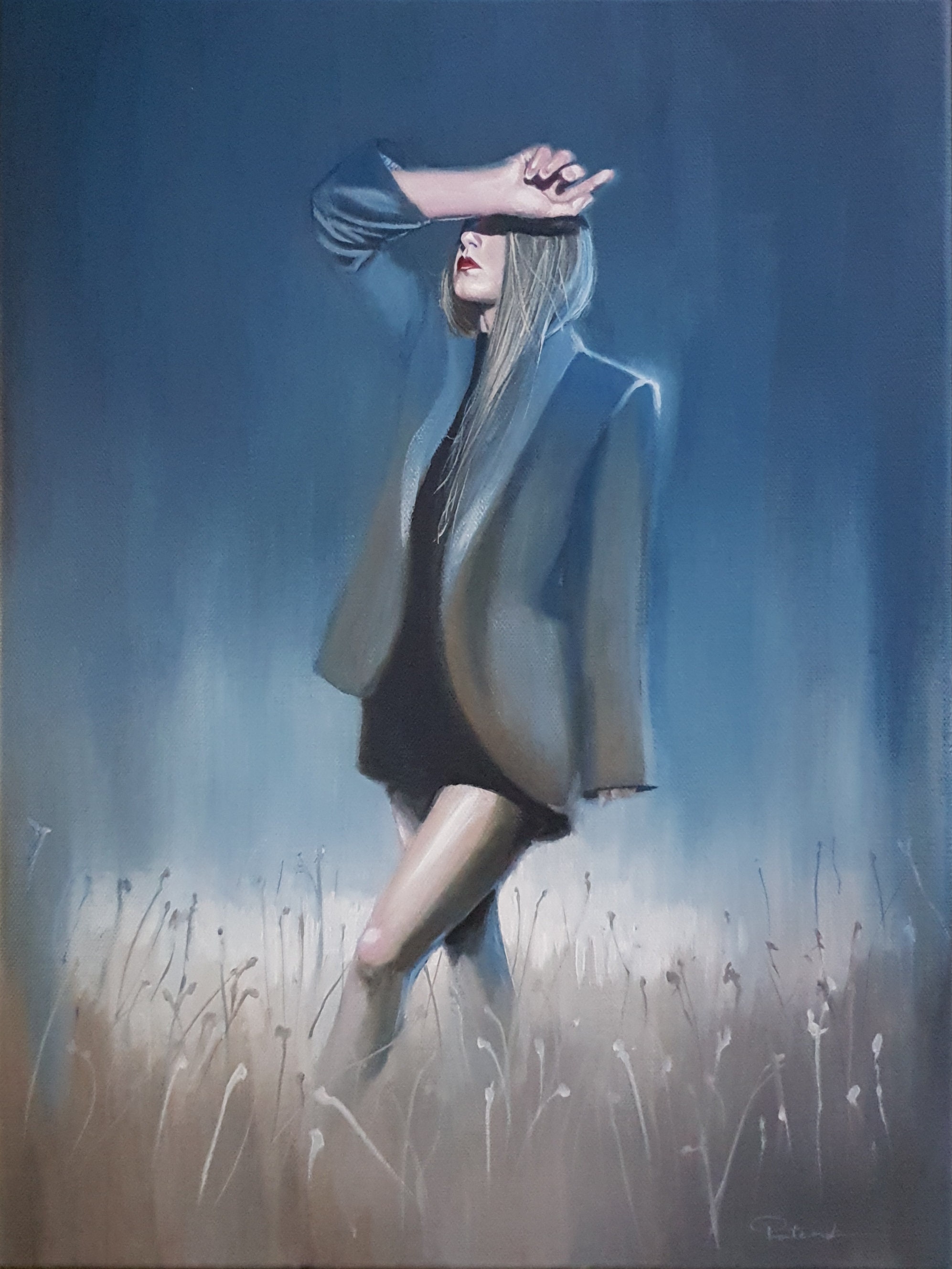 Model 1 Figure Art Acrylic Original Painting | Etsy