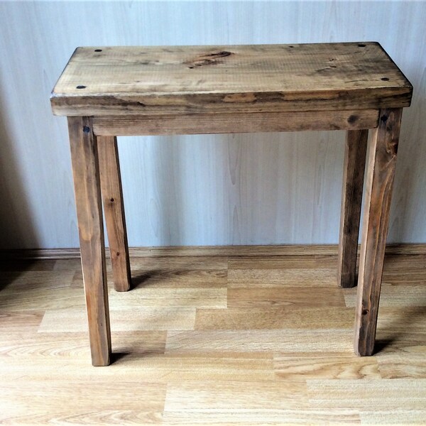 Rustic Side Table - Etsy UK