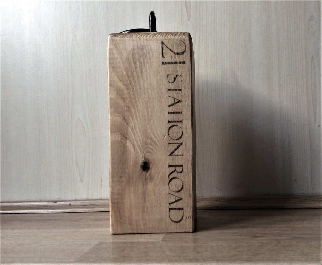 Personalised Rustic Door Stop, Internal Doors Only - Etsy