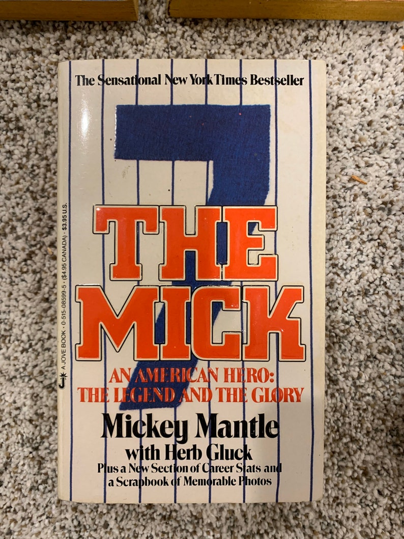 Antique Baseball Books; Mickey Mantle, Hank Aaron - Etsy