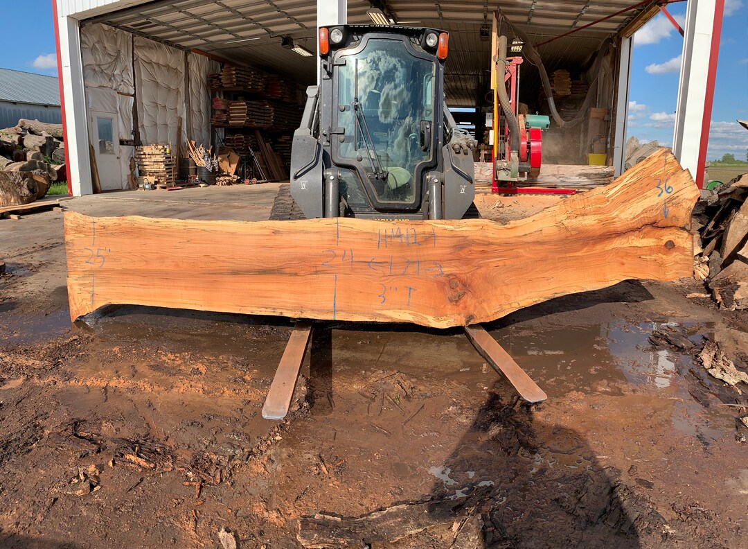 Spalted Sugar Maple Live Edge Slab 171 X 24-36 X - Etsy