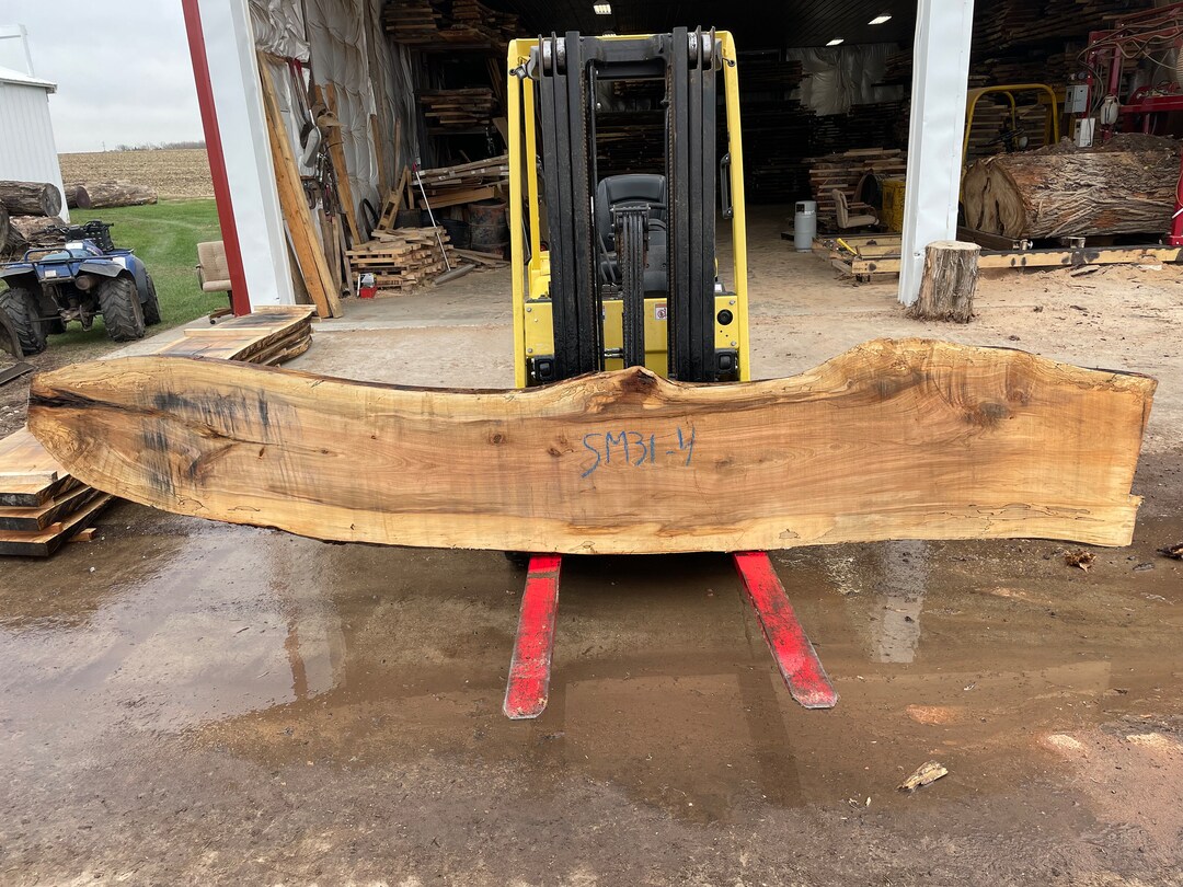 Spalted Silver Maple Live Edge Slab 167" X 27-29" X 3" Perfect for ...