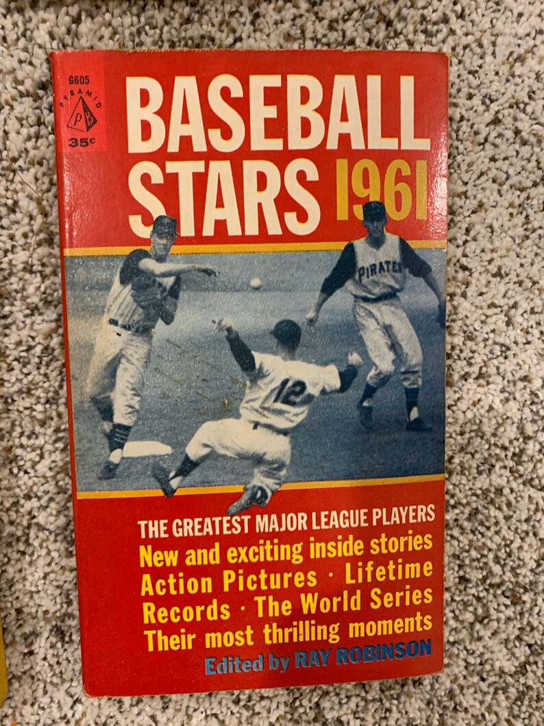 Antique Baseball Books Mickey Mantle Hank Aaron - Etsy