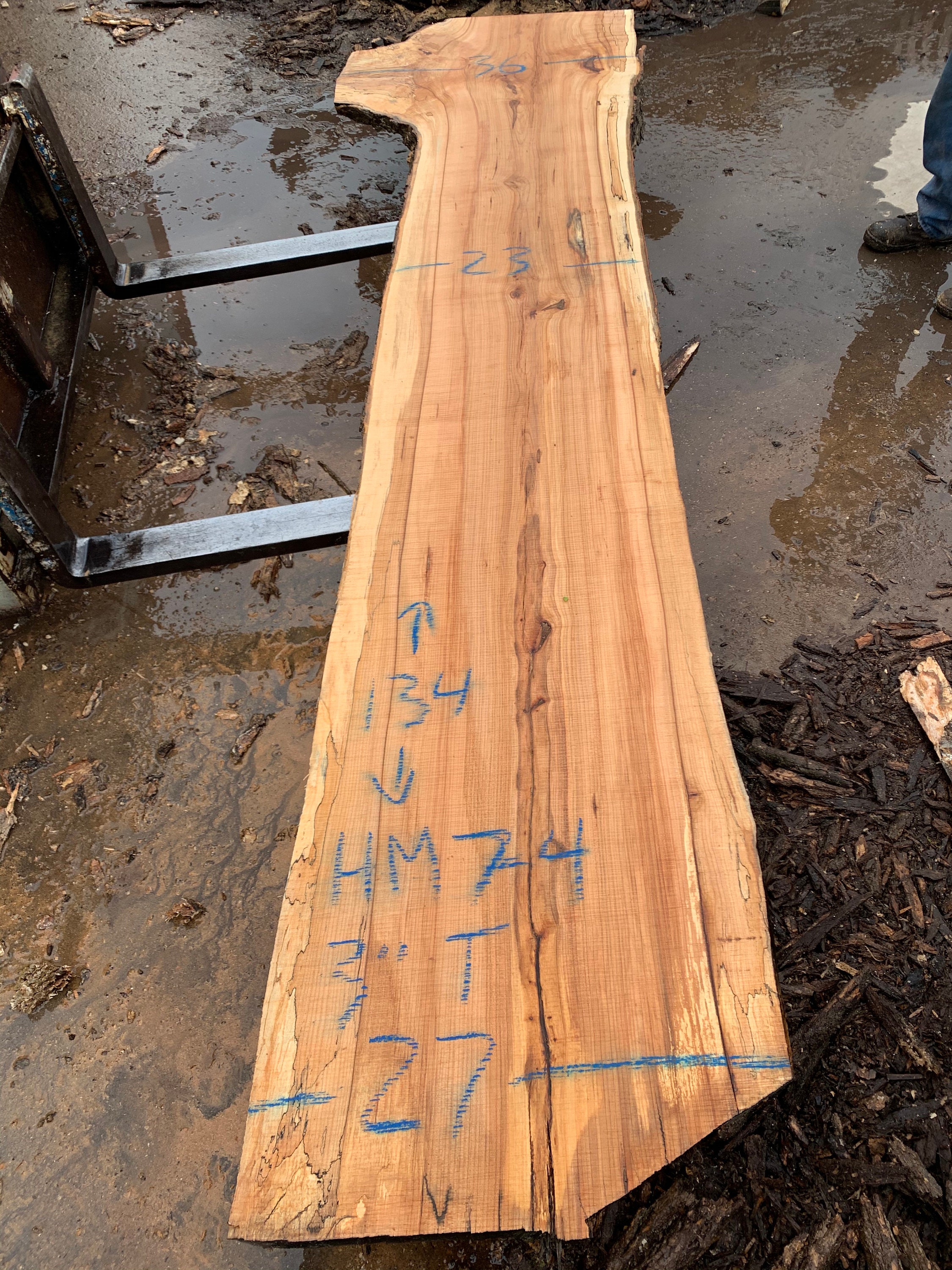 Hard Maple Live Edge Slab 134 X 23-36 X 2.75 - Etsy