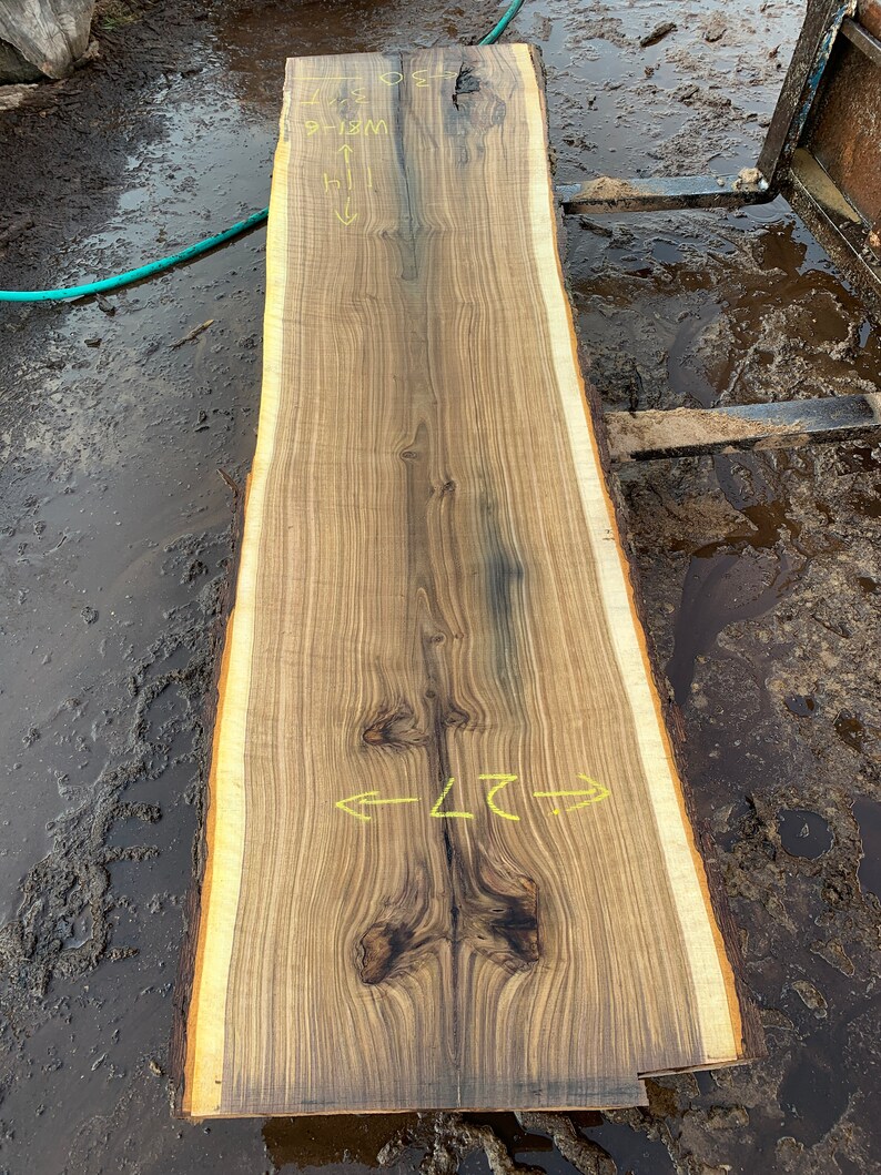 Live Edge Black Walnut Slab 114 X 27-30 X | Etsy