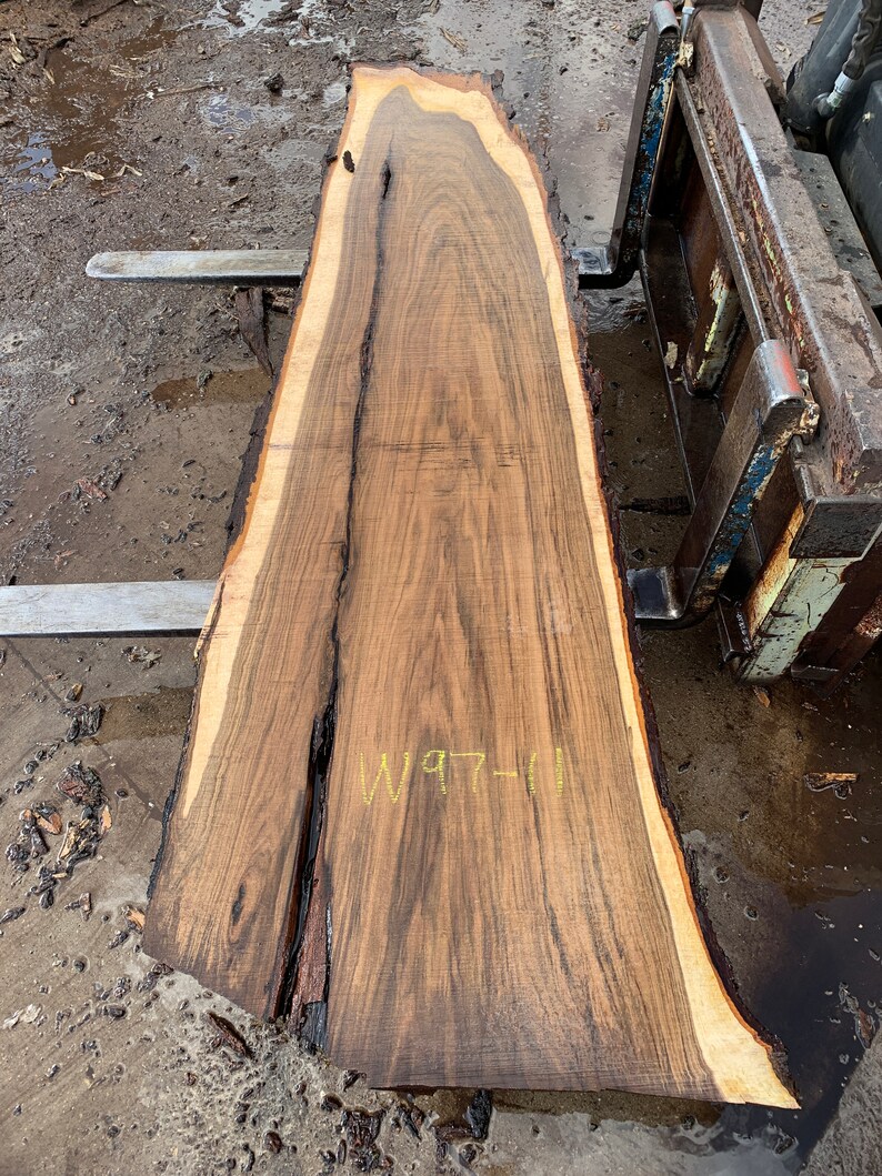 Figured Live Edge Black Walnut 96 X 19-28 X - Etsy