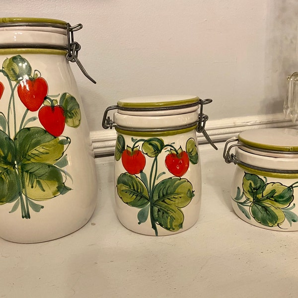 Italian Canister Set - Etsy