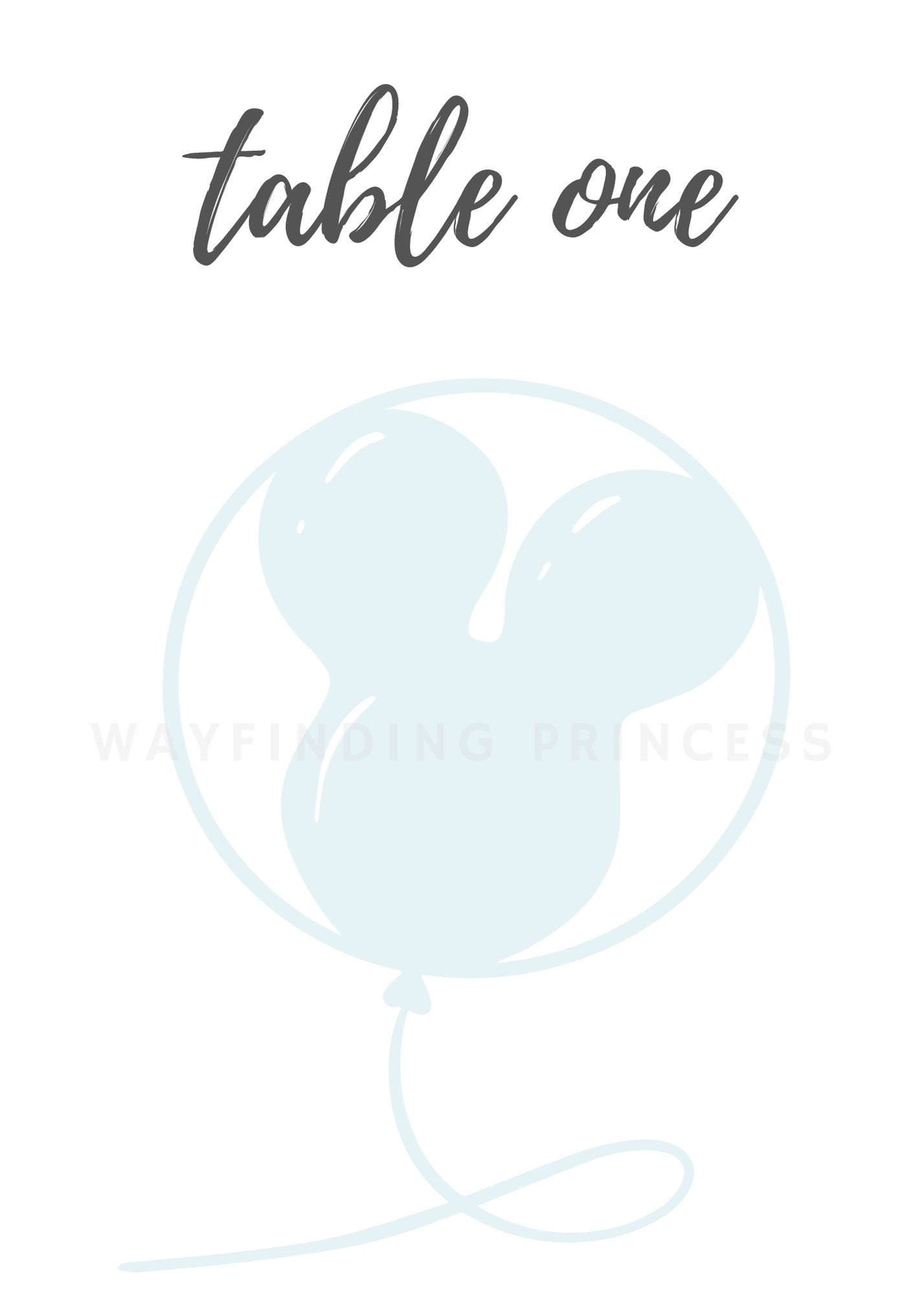 Instant Download Mickey Balloon Table Numbers Day of Event | Etsy