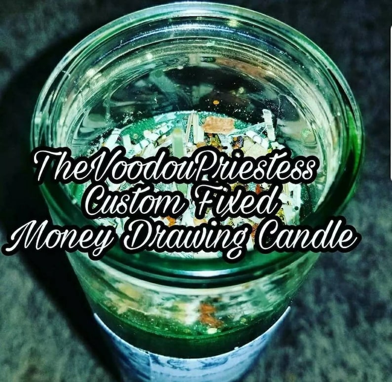 Fixed Green Money Drawing Ritual Candle | Etsy