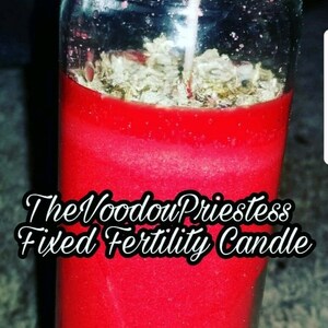 Fixed Fertility Candle Voodoo Hoodoo Pagan Wiccan Magic Herbs Fertile ...