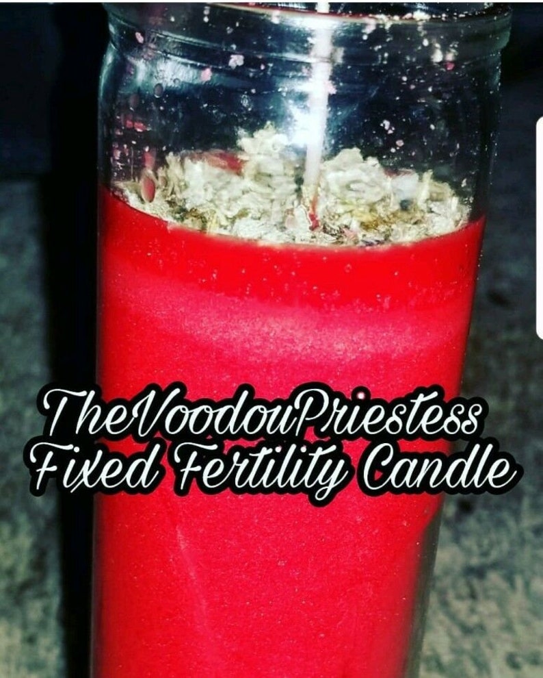 Fixed Fertility Candle Voodoo Hoodoo Pagan Wiccan Magic Herbs | Etsy