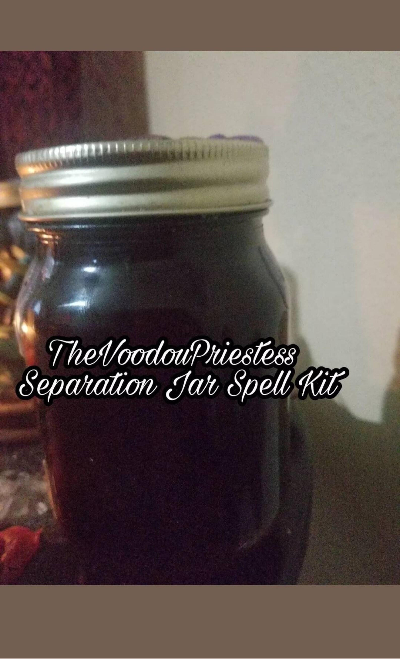 The Voodou Priestess Separation Jar Kit Voodoo Hoodoo Spell Magic ...