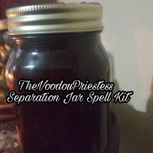 Separation Jar Kit Voodoo Hoodoo Spell Magic Ritual Occult ...