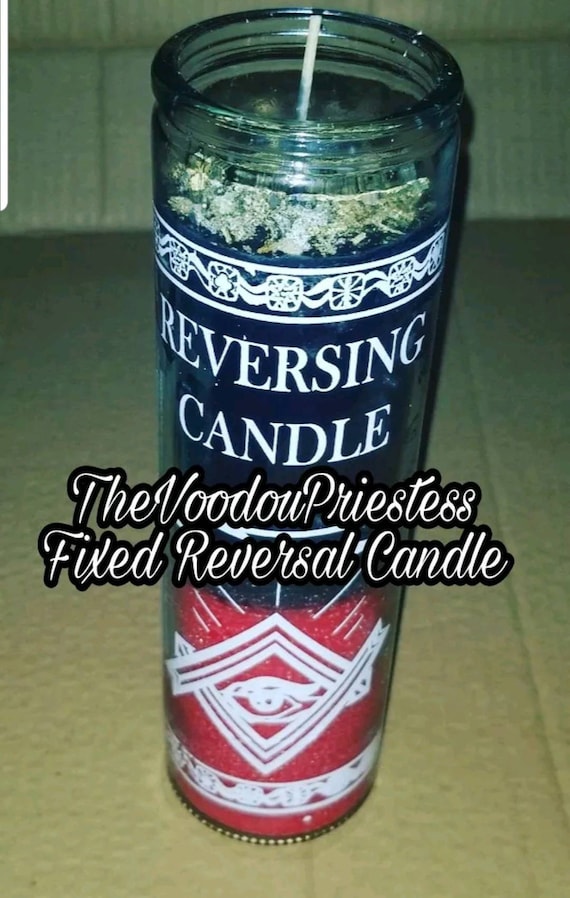 Fixed Black/red Reversal Candle Reverse Hex Jink Black Magic - Etsy