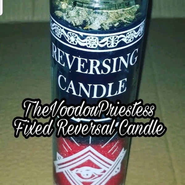 Red and Black Reversal Candle - Etsy