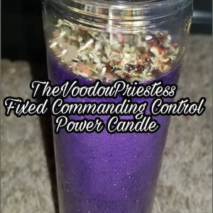 Fixed Purple Power Commanding Candle Voodoo Hoodoo Wicca Pagan ...