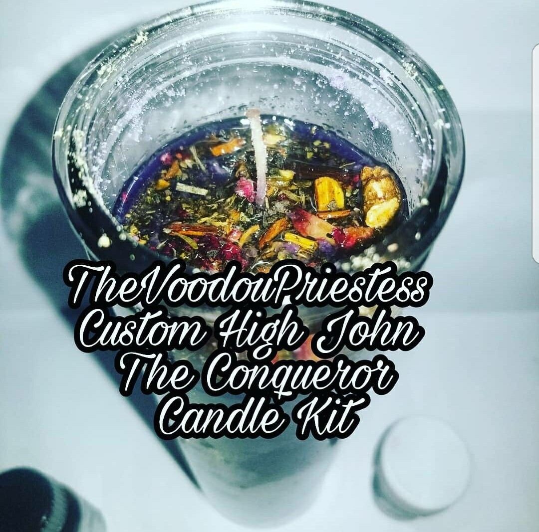 High John the Conqueror Candle Herbs Command Love Power Luck | Etsy