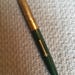 Vintage Scripto Fountain Pen Green Gold Toned Made in the | Etsy