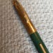 Vintage Scripto Fountain Pen Green Gold Toned Made in the | Etsy