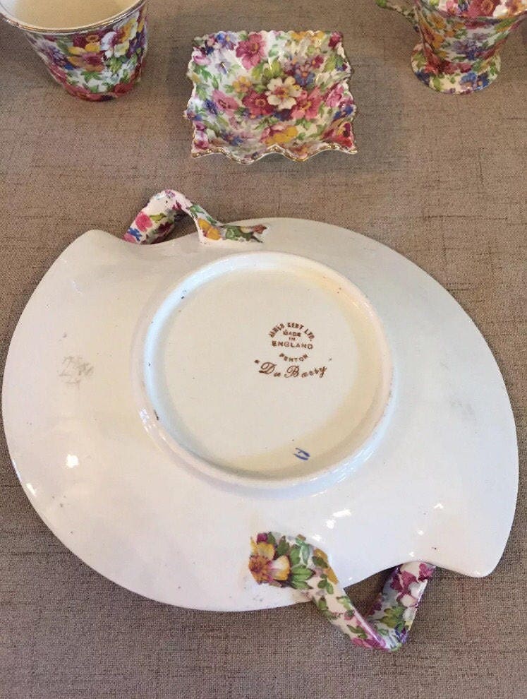 On Sale James Kent Du Barry Tea Set Floral Fenton Tea Set - Etsy