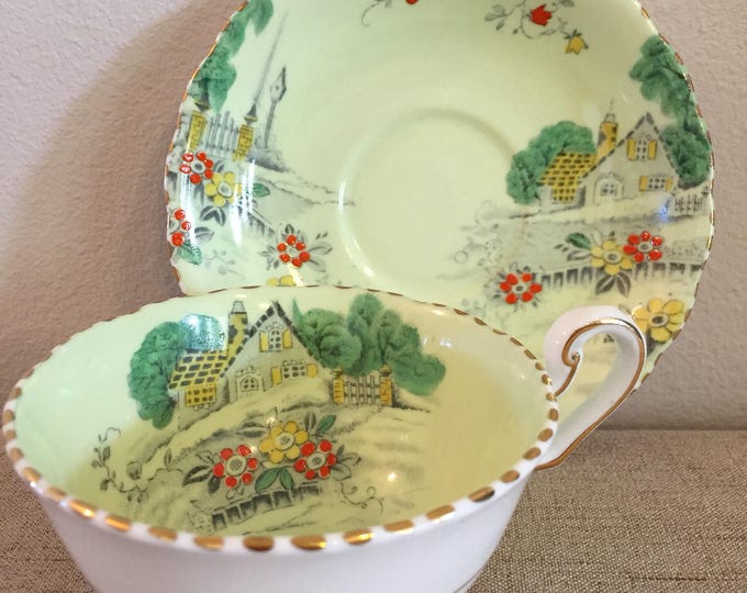 Country Tea Cup Victoria C&E Tea Cup and Saucer Country - Etsy
