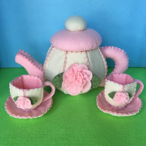 Felt Tea Set - Etsy
