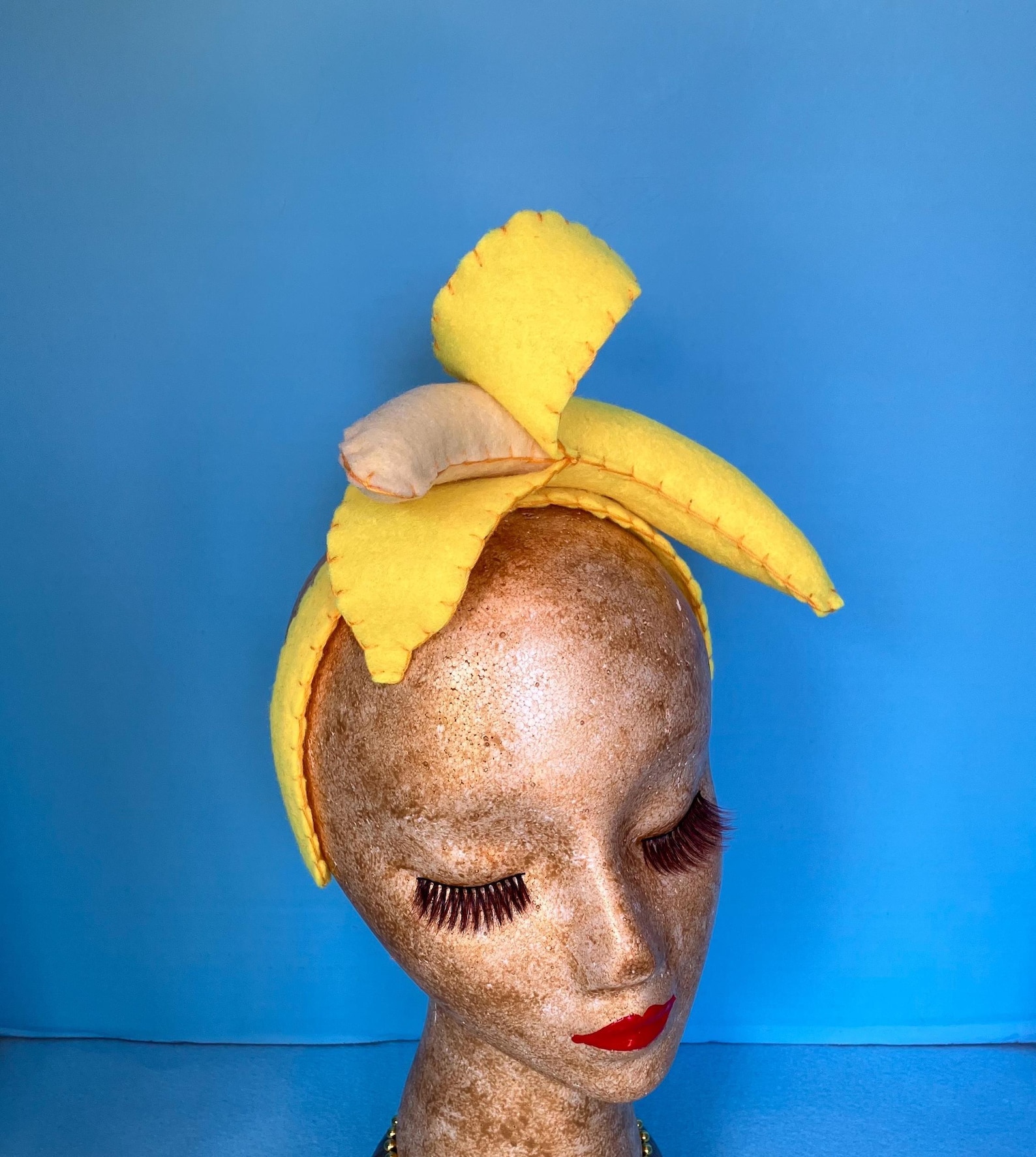 Banana Head Piece Felt Hand Stitched. - Etsy