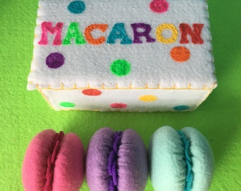 Felt Macaron - Etsy