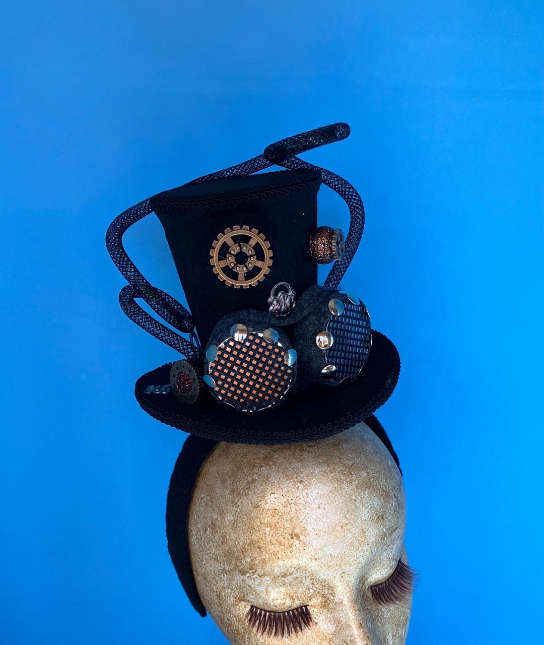 Steampunk Mini Hat Fascinator Hat - Etsy