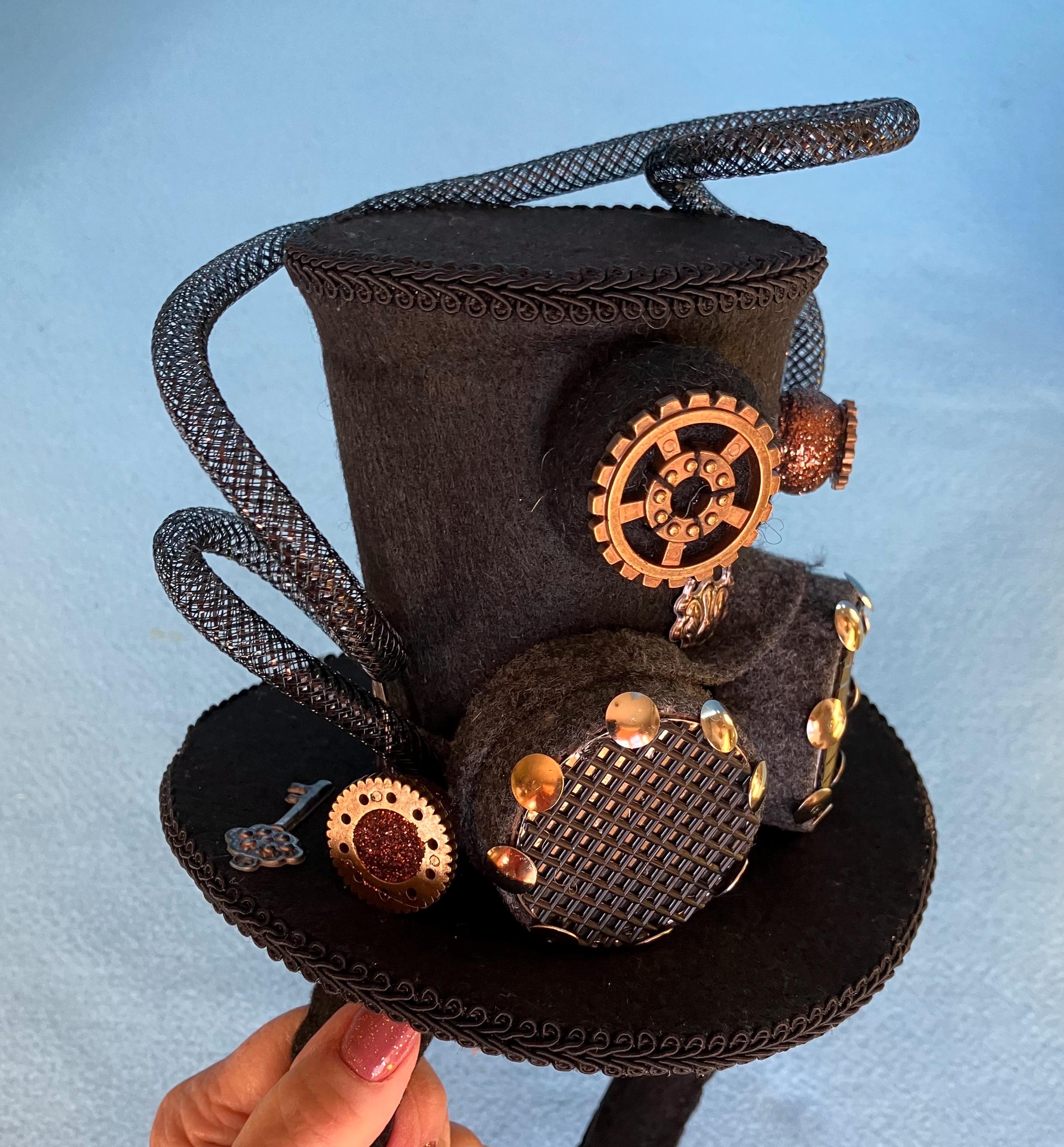 Steampunk Mini Hat Fascinator Hat - Etsy