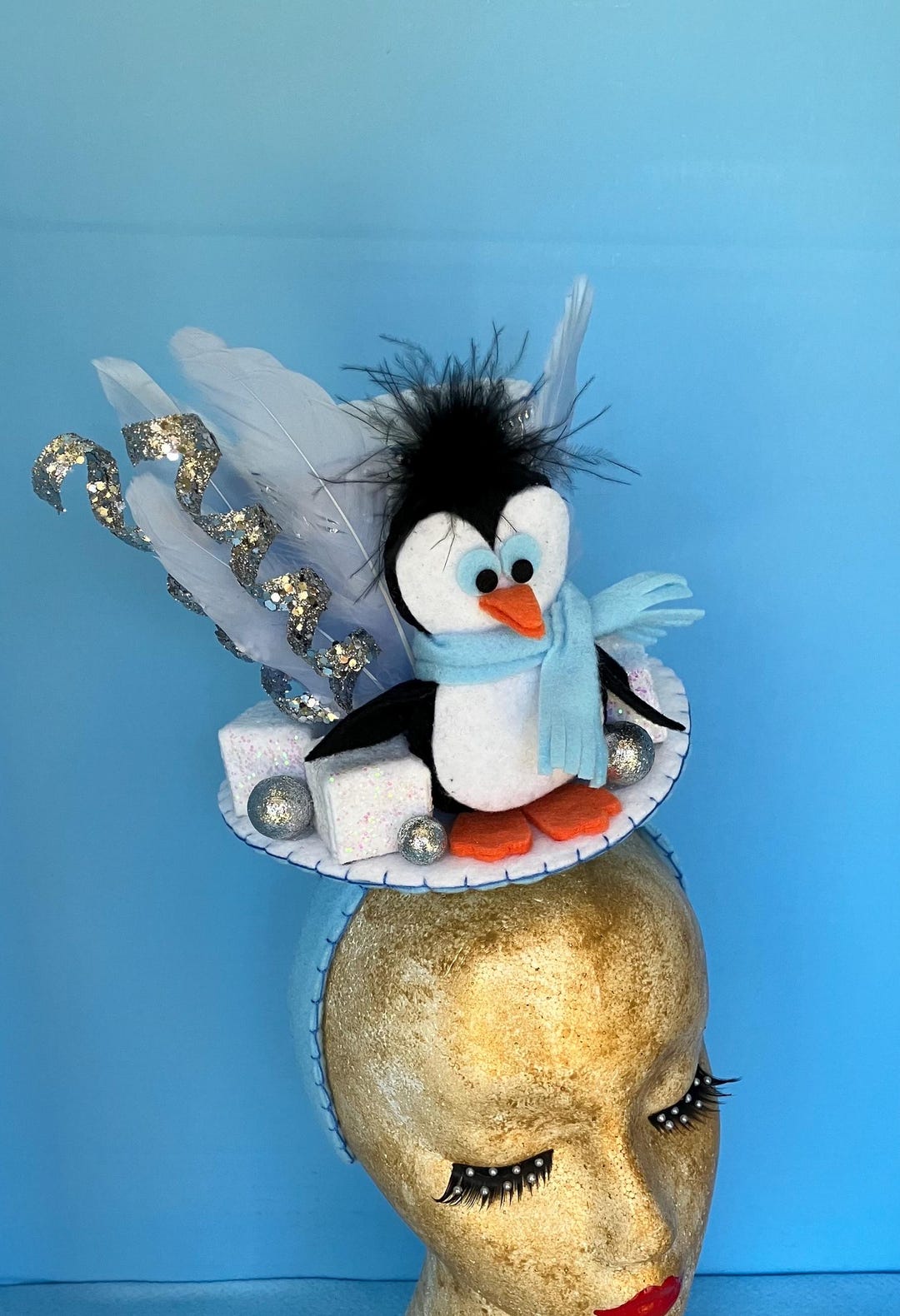 Penguin Mini Fascinator Hat Headband - Etsy