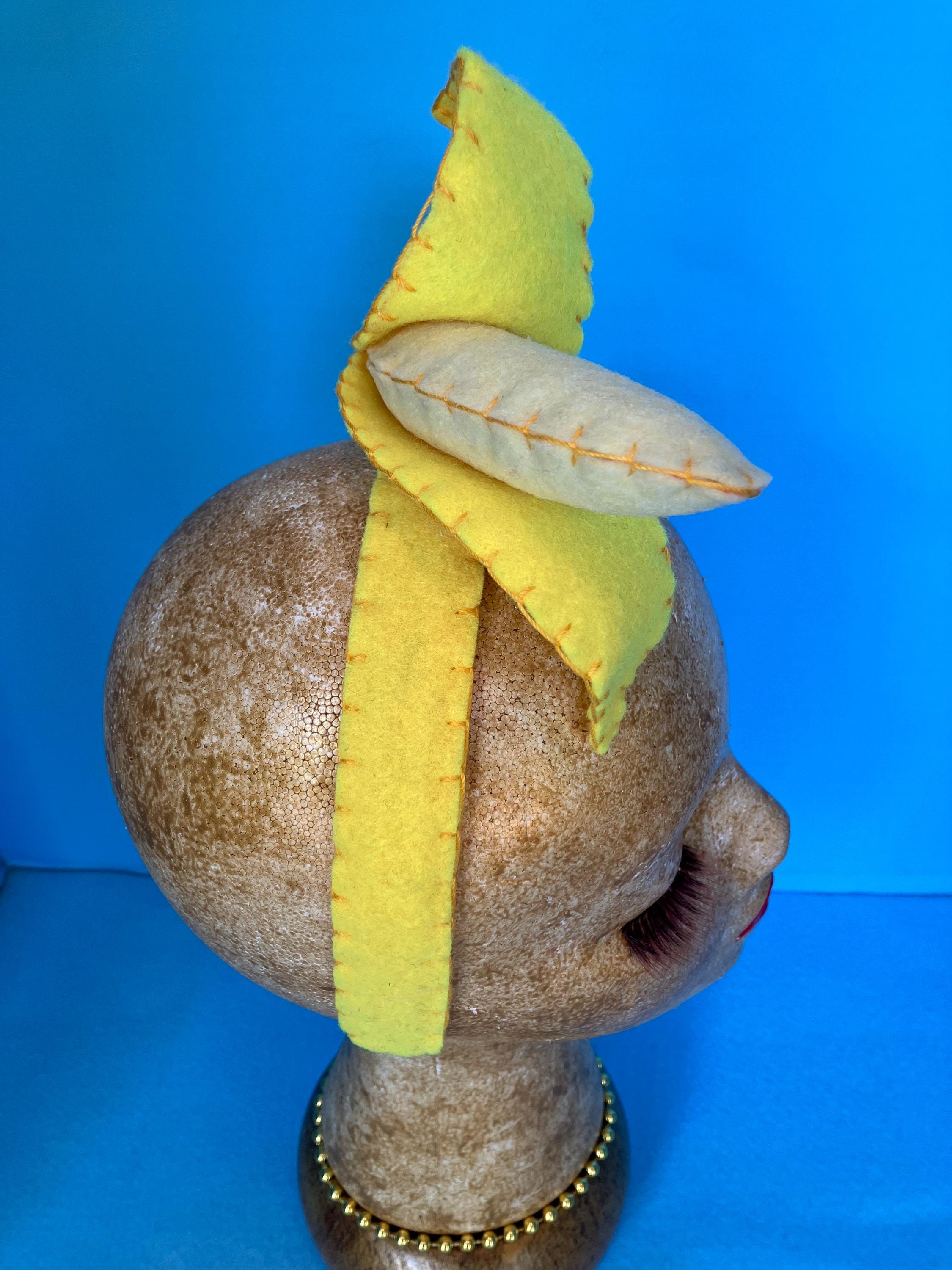 Banana Head Piece Felt Hand Stitched. - Etsy