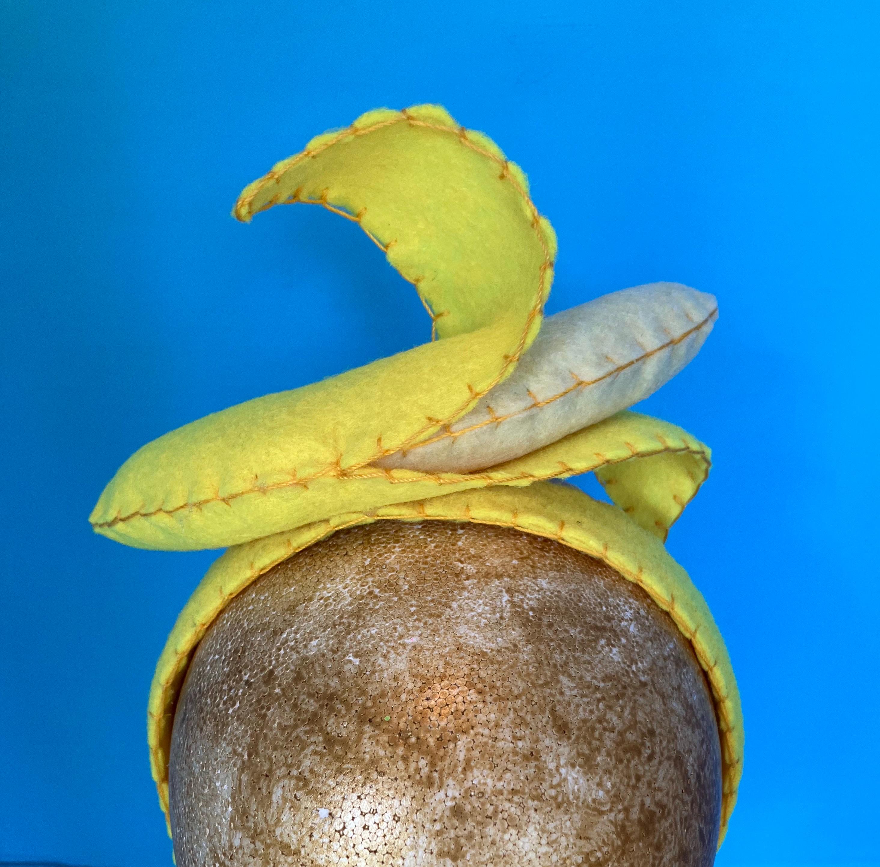 Banana Head Piece Felt Hand Stitched. - Etsy