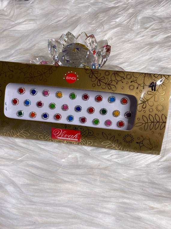 Beautiful Diamond Stones Bhindi Stickers | Etsy