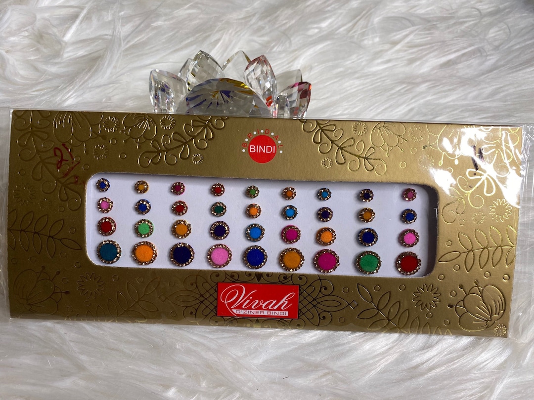 Beautiful Diamond Stones Bhindi Stickers - Etsy