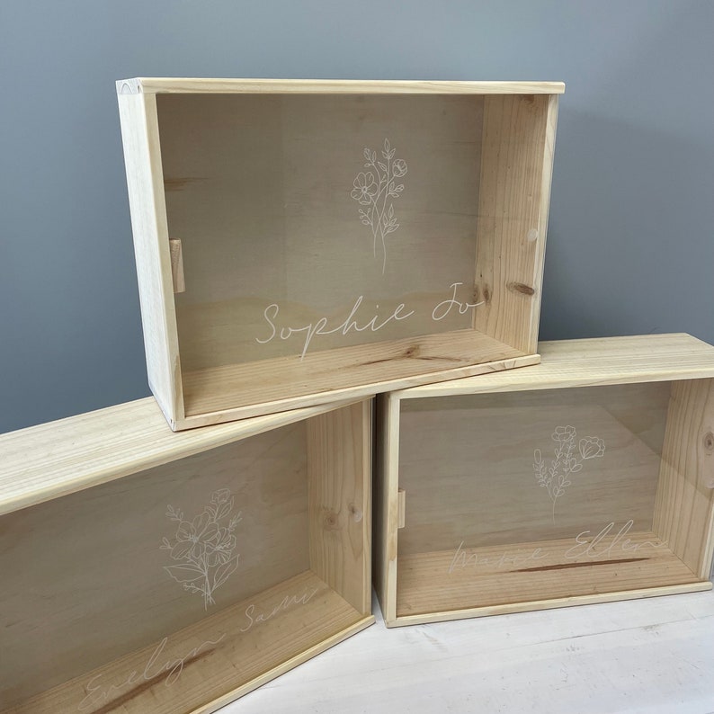 PERSONALISED KEEPSAKE BOX Acrylic Lid - Etsy Australia