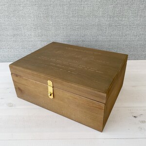 TIME CAPSULE BOX Stained Lockable Wooden Keepsake Box - Etsy