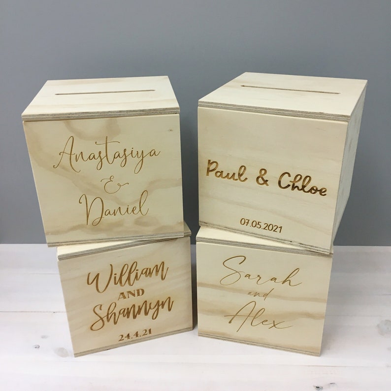 WISHING WELL Personalised Wooden Wishing Well Wedding Box - Etsy
