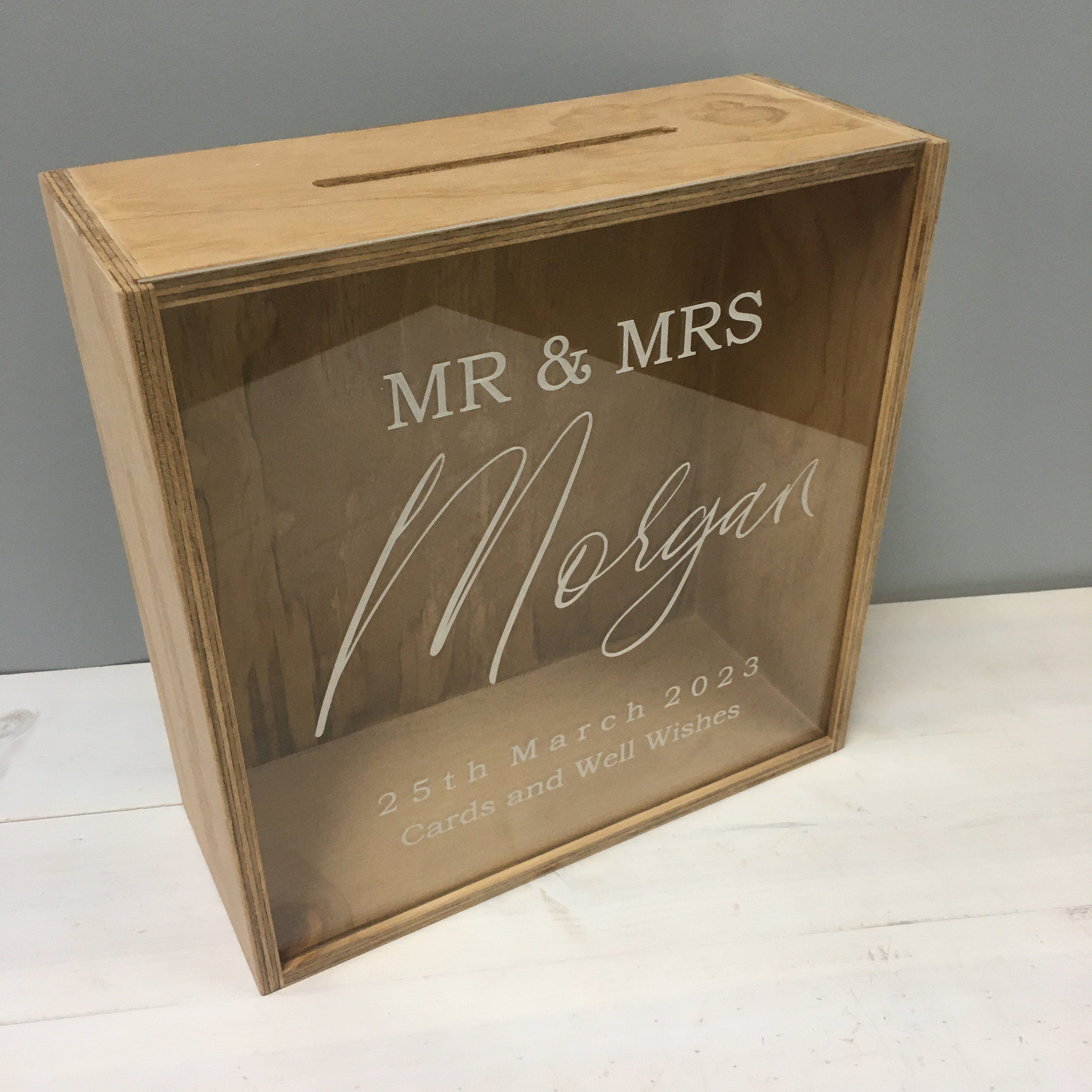 WISHING WELL BOX Personalised Wooden Wishing Well Wedding - Etsy Australia