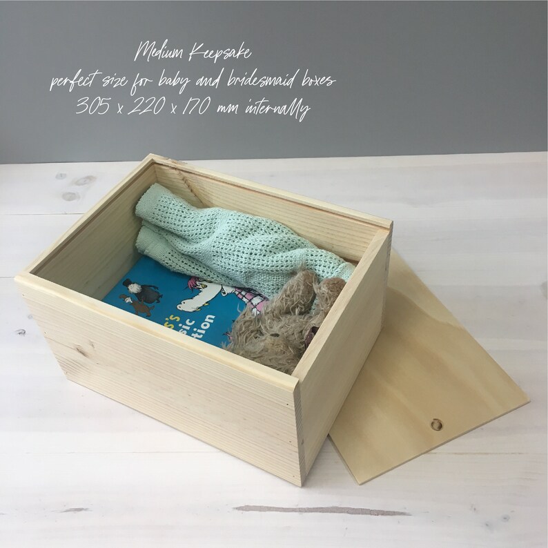PLAIN WOODEN BOX Gift Box Wooden Hamper Keepsake Box | Etsy