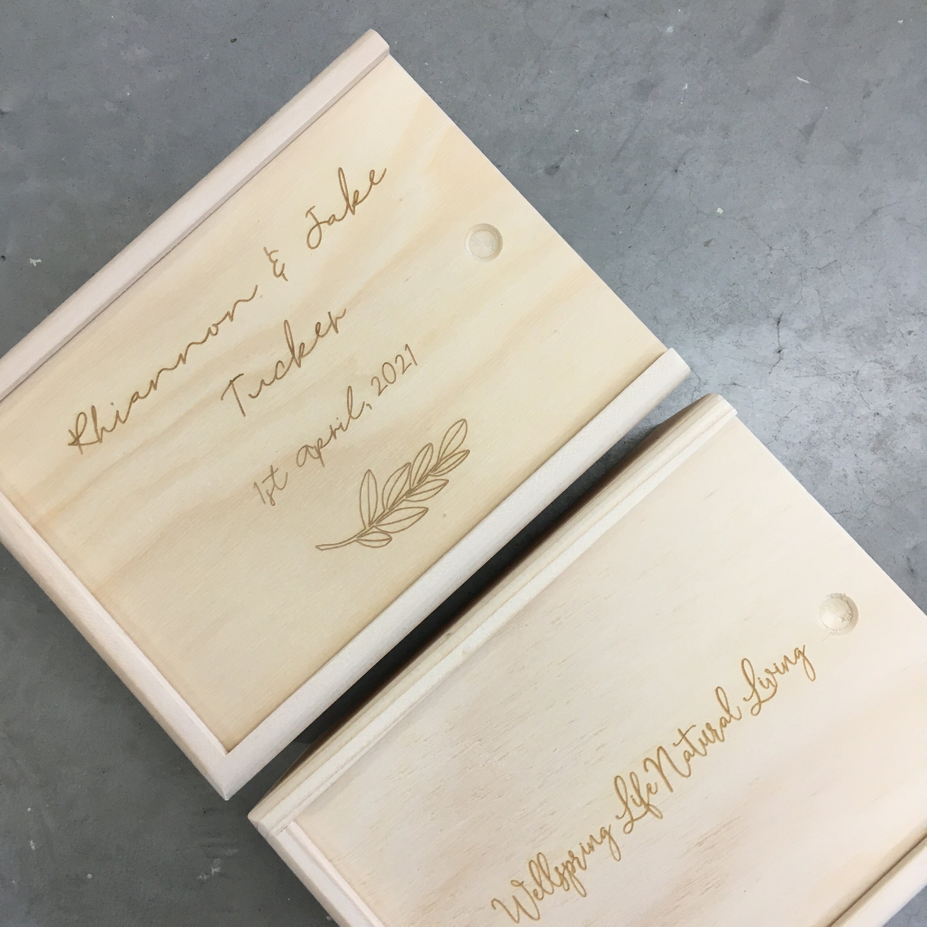 TIMBER BOX Trinket Box Personalised Memory Keepsake - Etsy