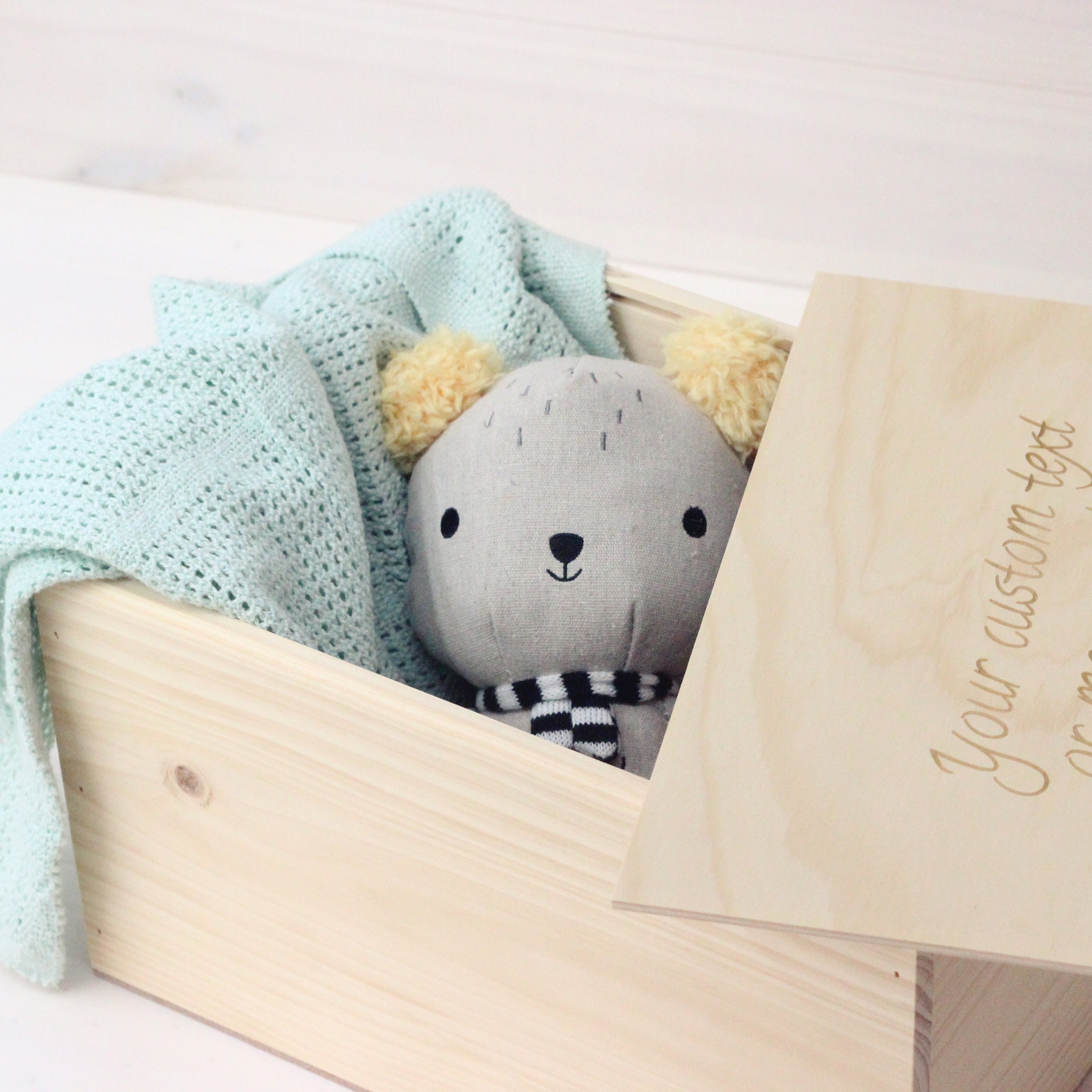 BABY KEEPSAKE BOX Wooden Box Memory Box - Etsy