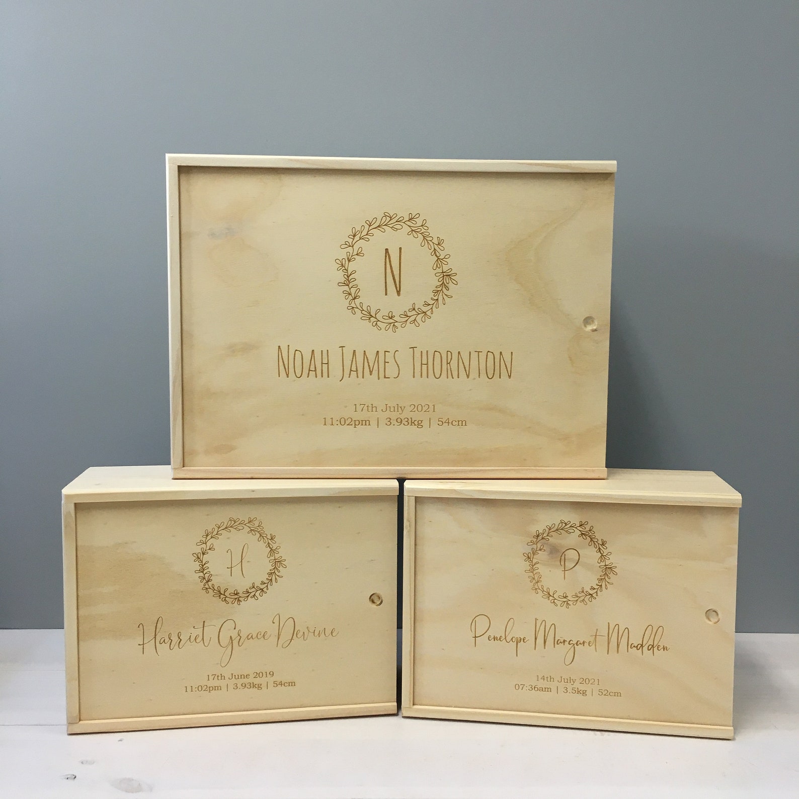 BABY KEEPSAKE BOX Wooden Box Memory Box - Etsy