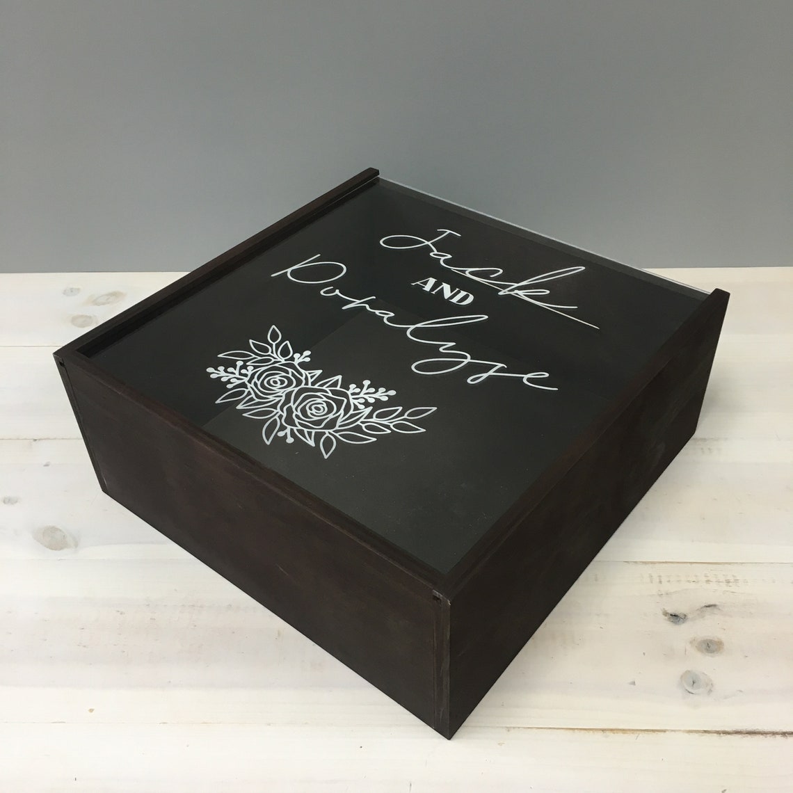 WISHING WELL BOX Personalised Wooden Wishing Well Wedding | Etsy