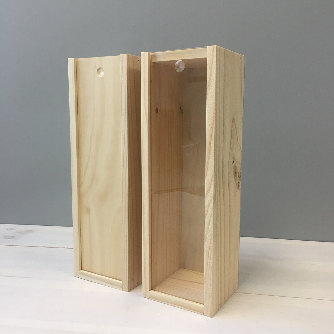 SINGLE WINE BOX - Plain Wooden Wine Box (single) - Etsy Australia